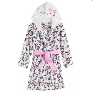 Hello Kitty | Pajamas | Hello Kitty Fleece Hooded Robe Size 4 New ...